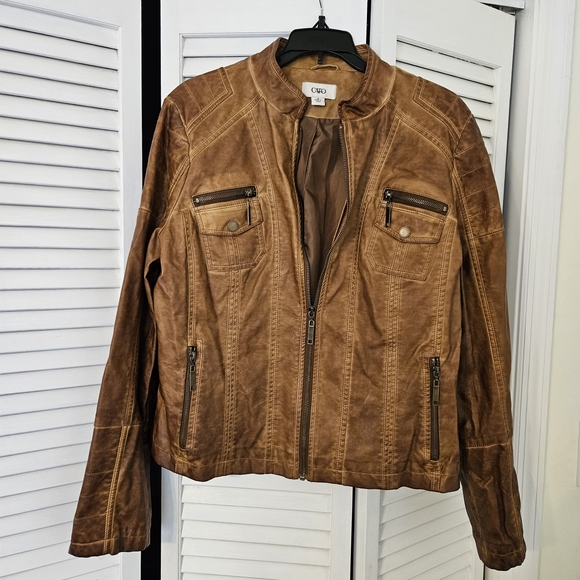 Cato | Jackets & Coats | Cato Brown Leather Jacket | Poshmark